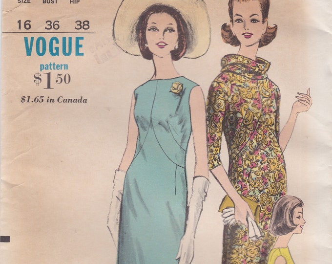 Vogue 5915 / Vintage 1960s Sewing Pattern With Label / Dress / - Etsy