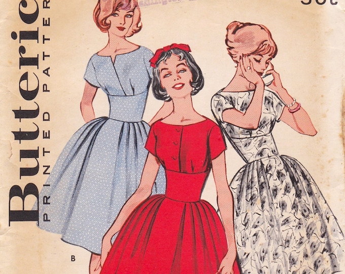 Butterick 3227 / Vintage Sewing Pattern / Beach Dress / Coverup / Size ...