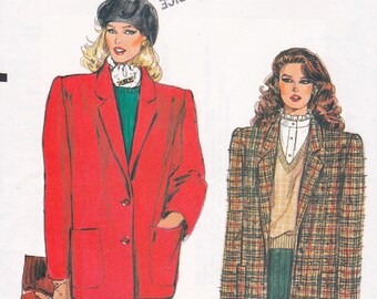 Very Easy Vogue 8562 / Sewing Pattern / Jacket Coat / Sizes 18 20 22 24 ...
