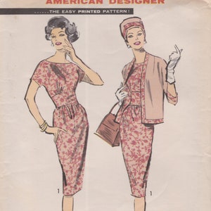 Advance 8945 Vintage 1950s Sewing Pattern by Edith Head Dress and ...