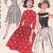 Butterick 6876 Vintage 1950s Sewing Pattern Dress Size 14 Bust 32 - Etsy