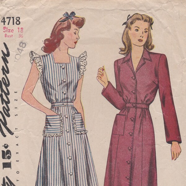 1940s Sewing Pattern - Etsy
