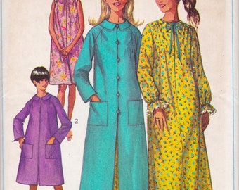 Vintage Lingerie Sewing Pattern / Simplicity 6916 / Nightgown and ...