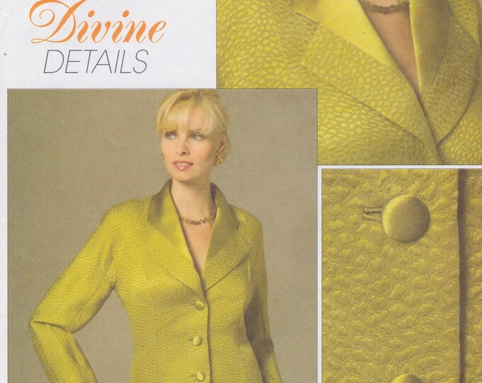 Vogue Divine Details 8458 / Sewing Pattern / Blazer Jacket Coat / Sizes ...