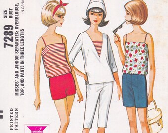 Simplicity 9982 / Vintage Sewing Pattern / Culottes Romper Playsuit ...