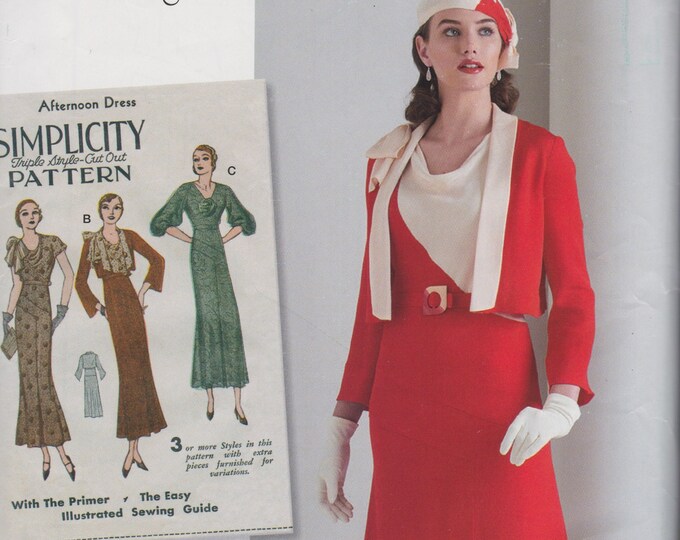Simplicity 8247 Reproduction Sewing Pattern Reissue of A 1930s Design ...