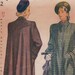 Simplicity 2232 Vintage 1940s Sewing Pattern Swing Coat Jacket Bust 34 ...