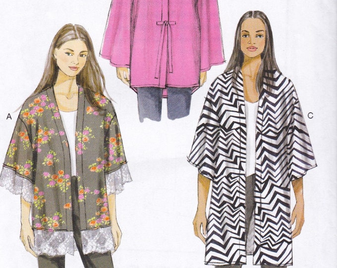 Very Easy Vogue 9115 Sewing Pattern Jacket Coat Kimono Sizes XS S M ...