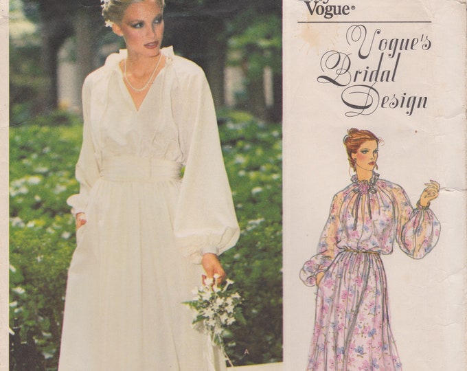 Very Easy Vogue 2053 Vintage Bridal Original Sewing Pattern Wedding ...