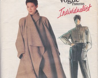 Issey Miyake Vogue 1476 Sewing Pattern Vintage Loose Coat Shirt Pants ...