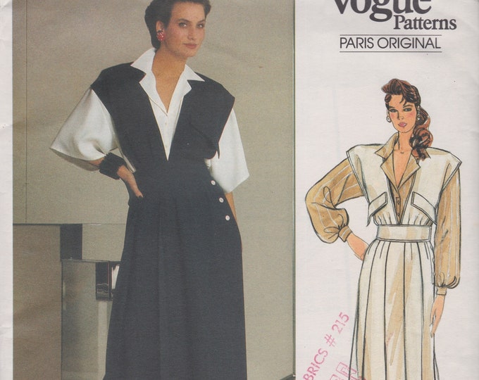 Vogue Paris Original 1584 Vintage Designer Sewing Pattern by Chloe ...