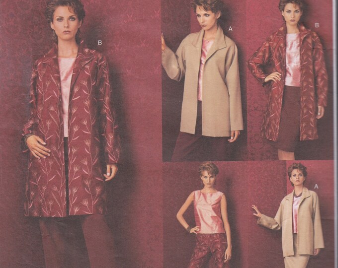Butterick 5467 Sewing Pattern Coat Jacket With Raglan Sleeves Sizes 16 ...