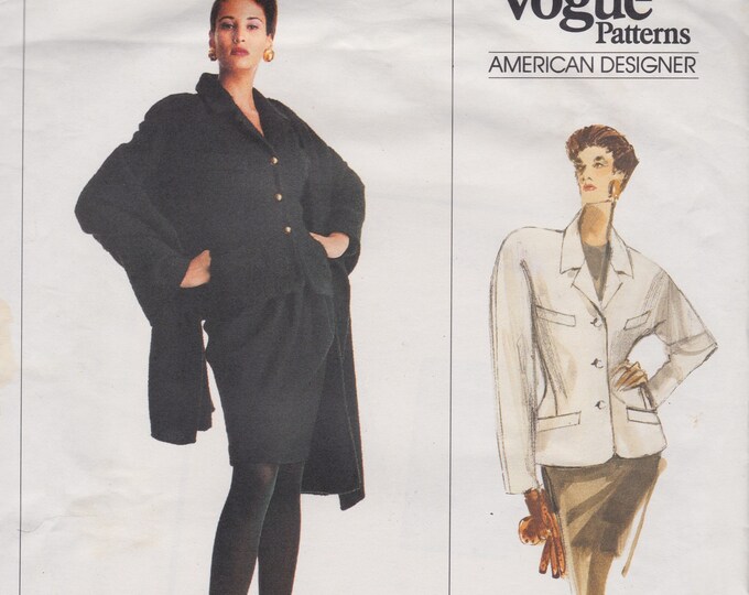 Vogue 2216 / Vintage Designer Sewing Pattern by Donna Karan / Jacket ...