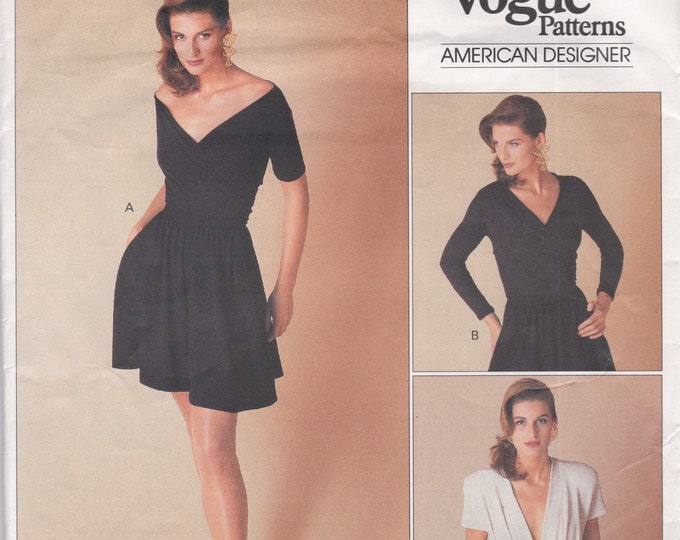 Vogue 2092 Vintage Designer Sewing Pattern by Donna Karan Bodysuit Top ...