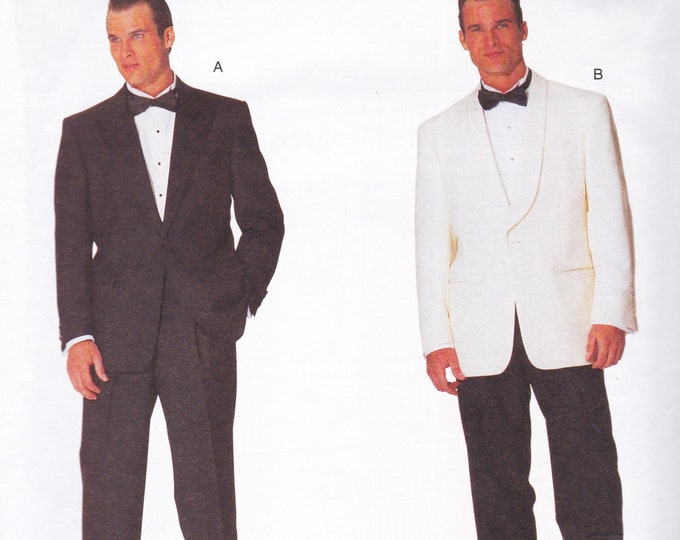 Vogue Men 2383 Mans Sewing Pattern Tuxedo Dinner Jacket Suit Pants ...