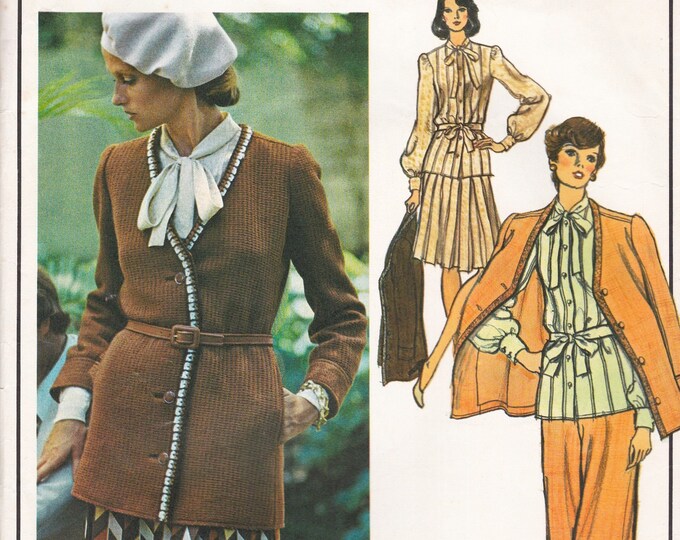 Paris Original Vintage 70s Sewing Pattern Vogue 1497 by Emanuel Ungaro ...