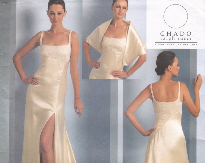 Vogue 1075 Designer Sewing Pattern by Chado Ralph Rucci Dress Gown ...