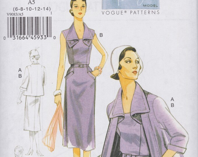 Vogue 9083 Reproduction Sewing Pattern 1950s Design Reissue Dress and ...