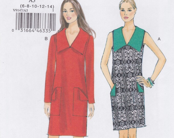 Very Easy Vogue 9147 / Sewing Pattern / Dress / Sizes 6 8 10 12 14 ...