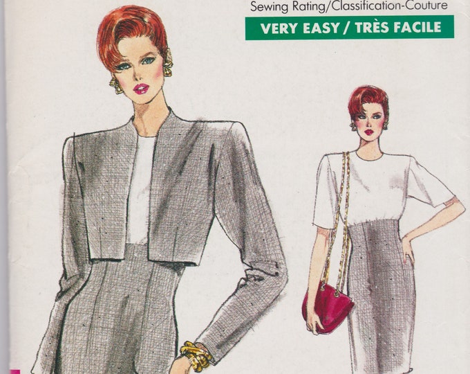 Very Easy Vogue 7279 / Vintage Sewing Pattern / Dress and Jacket ...