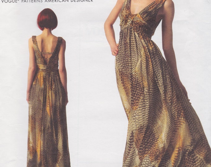 Vogue 1354 / Designer Sewing Pattern by Anne Klein / Dress Gown / Sizes ...
