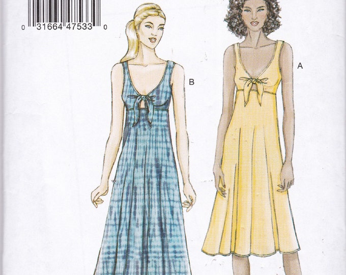 Very Easy Vogue 9312 Sewing Pattern Dress Sundress Sizes 6 8 10 12 14 ...