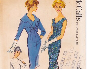 Simplicity 2539 Vintage 50s Sewing Pattern Dress Size 14 Bust 34 - Etsy