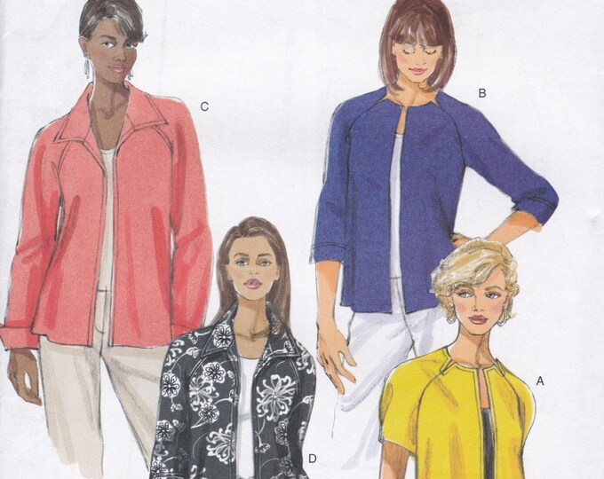 Butterick 5467 Sewing Pattern Coat Jacket With Raglan Sleeves Sizes 16 ...