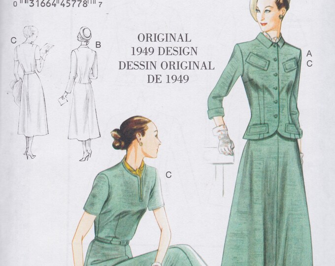 Vogue 9052 / Reproduction Sewing Pattern / 1940s Design Reissue / Dress ...