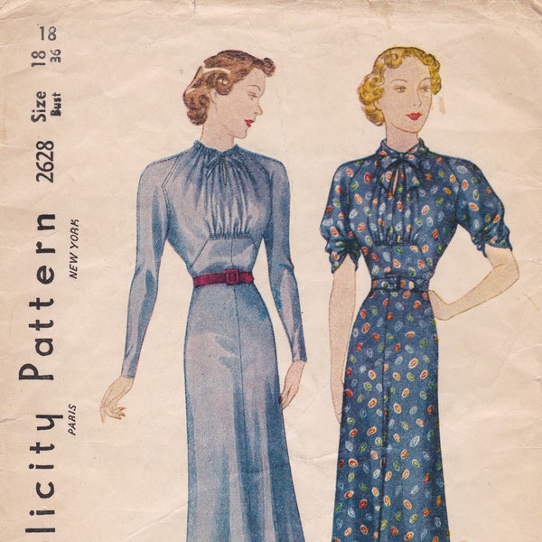 1930s Sewing Pattern - Etsy