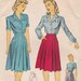 Simplicity 4347 Vintage 1950s Sewing Pattern Dress Sundress Bust 37 ...