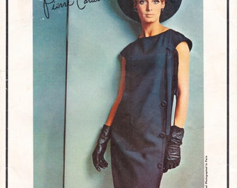 Vogue 1327 // Paris Original Vintage Designer Sewing Pattern by Balmain ...