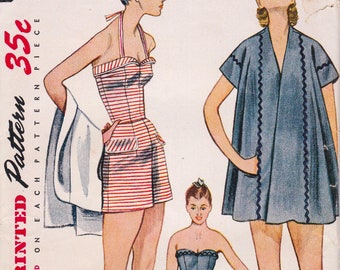 Simplicity 8840 / Vintage Sewing Pattern / Bathing Suit Swimsuit Bikini ...