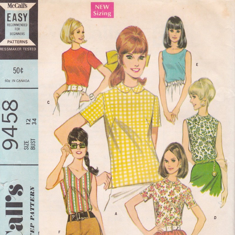 1960s Sewing Pattern Etsy