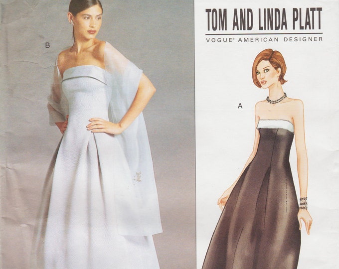 Vogue 2376 / Designer Sewing Pattern by Tom and Linda Platt / Strapless ...