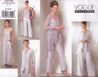 Vogue 7734 / Vintage Sewing Pattern / Pants Trousers Jacket Skirt ...
