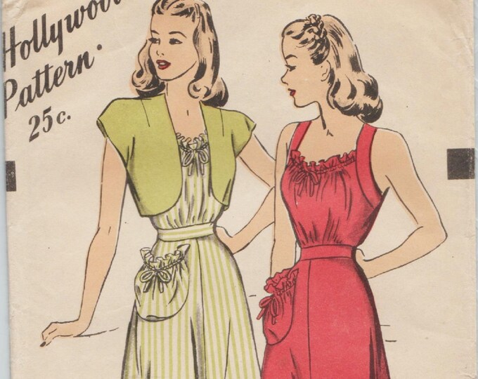 Hollywood 1623 / Vintage 1950s Sewing Pattern / Dress and - Etsy