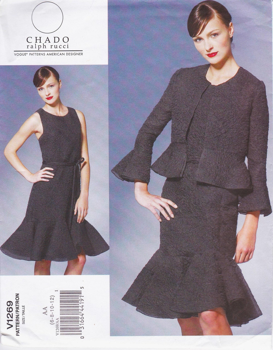 Vogue 1269 Designer Sewing Pattern by Ralph Rucci Chado Dress and ...