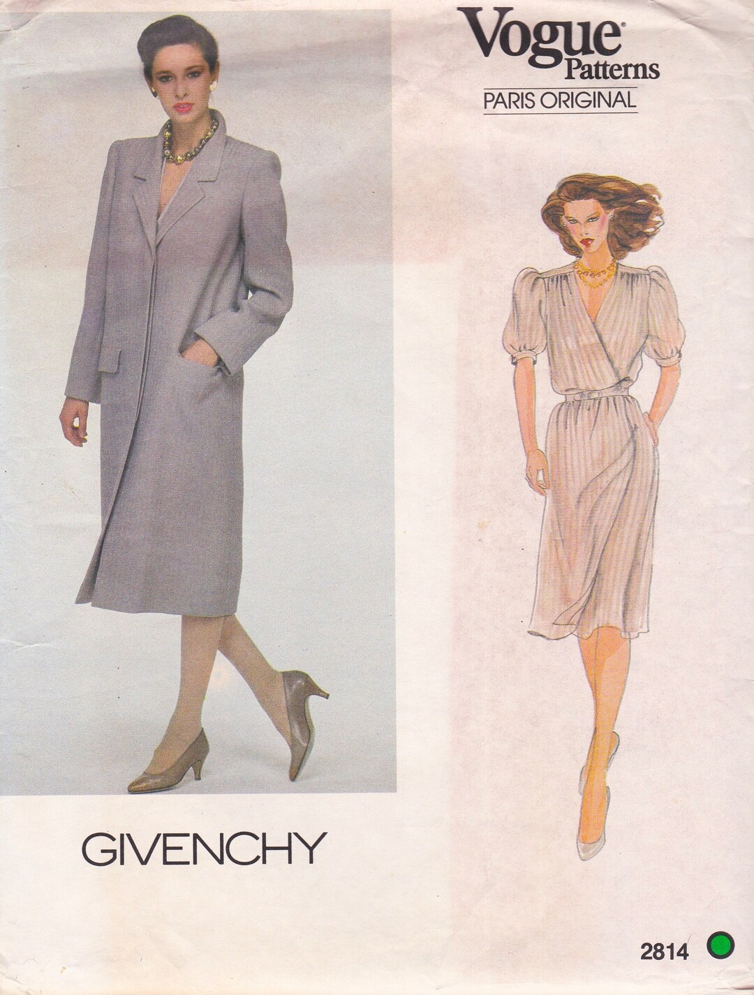 Vogue Paris Original 2814 Vintage Designer Sewing Pattern by Givenchy ...