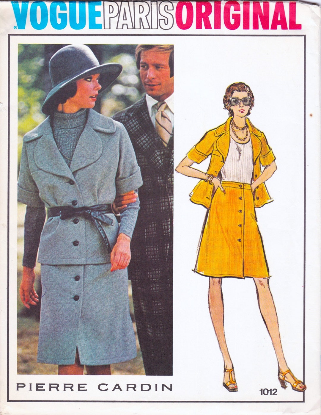 Vogue Paris Original 1012 Vintage Designer Sewing Pattern by Pierre ...