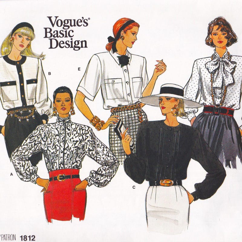 Vogue 1812 Sewing Pattern - Etsy
