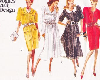 Vogue 1000 Vintage Sewing Pattern Fitting Shell Basic Dress Design ...