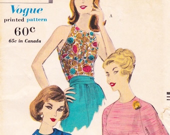 Mccall 6709 Vintage 1940s Sewing Pattern Blouse Shirt Top Size 14 Bust ...