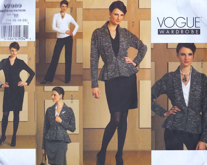 Vogue 1266 Vintage Basic Design Sewing Pattern Princess Coat Sizes 18 ...