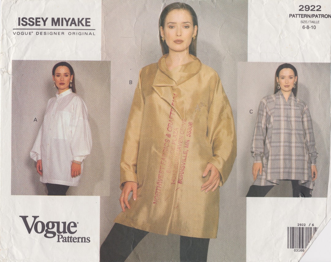 Vogue 2922 Vintage Designer Sewing Pattern by Issey Miyake - Etsy