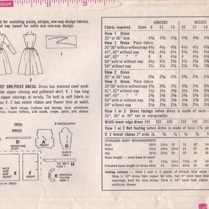 Simplicity 4168 Vintage Sewing Pattern Dress Size 14 Bust 34 - Etsy