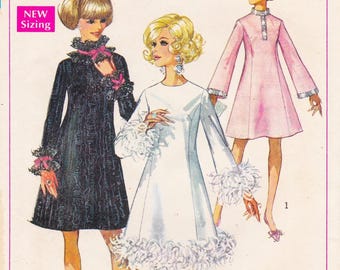 Vogue 7642 Vintage Sewing Pattern Dress Gown Sizes 14 16 18 Bust 36 38 ...