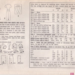 Simplicity 3320 Vintage 1960s Sewing Pattern Dress Size 14 Bust 34 - Etsy