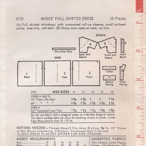 Butterick 9720 Vintage Sewing Pattern Dress Size 16 Bust 36 Unused - Etsy