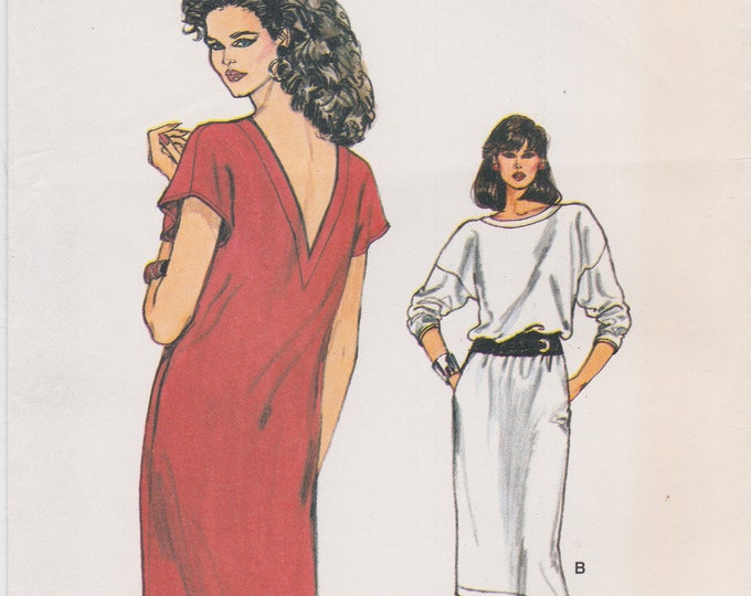 Very Easy Vogue 8632 / Vintage Sewing Pattern / Dress / Sizes 8 10 12 ...